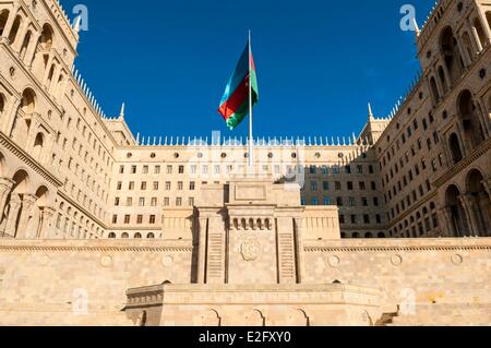 Azerbaijan Baku Presidential Palace on Neftciler Prospekt avenue also ...