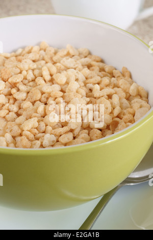 Rice krispies a popular puffed rice breakfast cereal in a breakfast ...