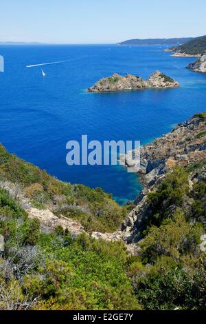 Port Cros island Rascas rock Stock Photo - Alamy