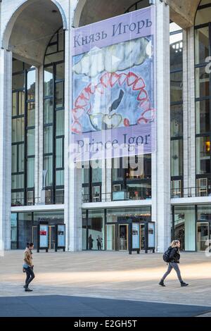 The facade of the Metropolitan Opera House part of New York City s ...