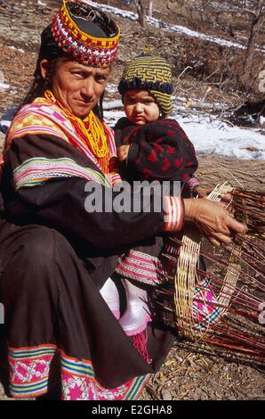 Pakistan Khyber Pakhtunkhwa Kalash valleys Bumburet valley Kalash man ...