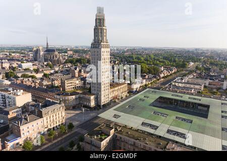 View of Tour Perret, designed by architect Auguste Perret in 1942, from ...