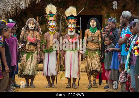 Papua New Guinea Western Highlands Province Wahgi Valley Mount Hagen ...
