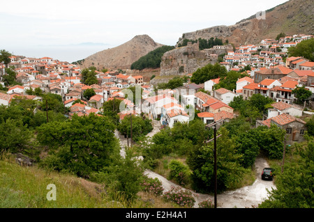 Village of 'Chora' at Samothraki island in Greece Stock Photo - Alamy