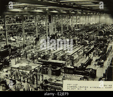 This photo captures the personnel and operations at the Convair/General ...