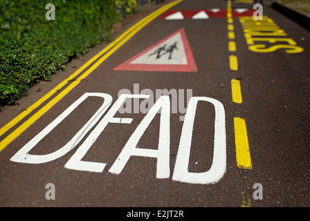 Traffic calming measures to slow down vehicles in a town centre in the ...