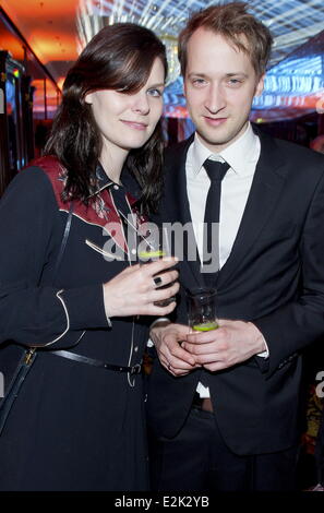Eva Briegel and Simon Triebel of the band 'Juli' at the 5th Deutscher ...