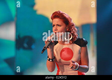 Lisa Wohlgemuth at the German RTL TV show Deutschland sucht den ...