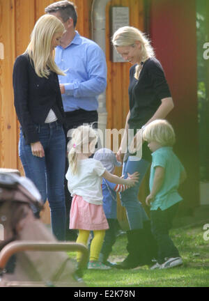 Claudia Schiffer visiting her sister Ann-Carolin who takes care of her ...