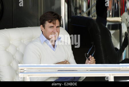 Archie Drury on board of Roberto Cavalli's yacht during the 66th Cannes ...