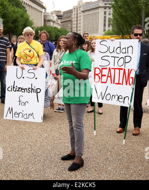 DEMO WANTING US CITIZENSHIP FOR Meriam Ibrahim IN WASHINGTON DC Stock ...