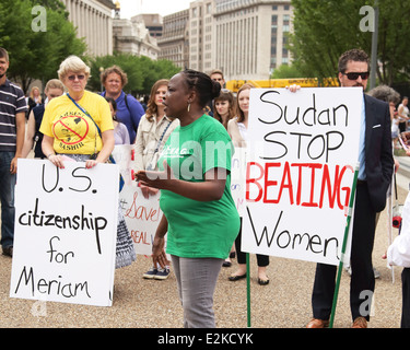 DEMO WANTING US CITIZENSHIP FOR Meriam Ibrahim IN WASHINGTON DC Stock ...