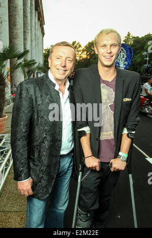 Franz rauch and Sebastian Rauch at P1 Sommerfest summer party at P1 ...