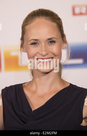 Inez Bjoerg David at a press event to promote RTL TV's broadcasting ...
