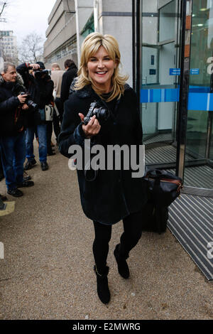 Anthea Turner at the ITV studios carrying a compact camera Featuring ...