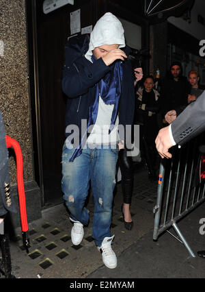 Lindsay Lohan and her boyfriend Josh Chunn leave a London nightclub and ...