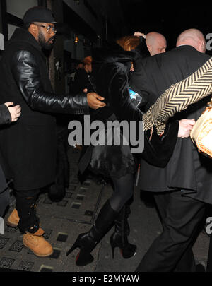 Lindsay Lohan and her boyfriend Josh Chunn leave a London nightclub and ...