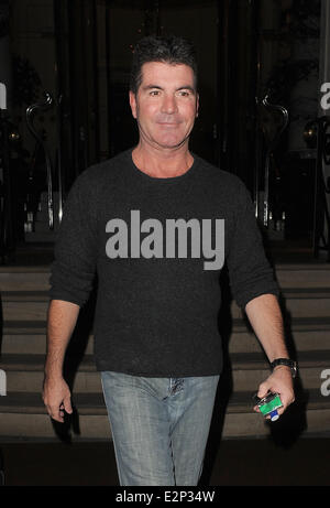 Simon Cowell leaving a hotel after a meeting Featuring: Simon Cowell ...