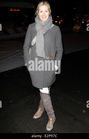 Celebrities brave the snow for the 'Warm Bodies' premiere, held at the ...