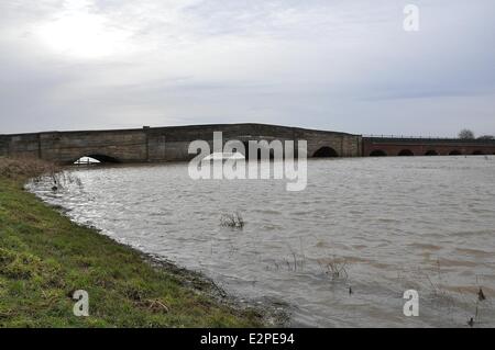 Flooding in Bubwith, East Yorkshire The River Derwent burst its banks ...