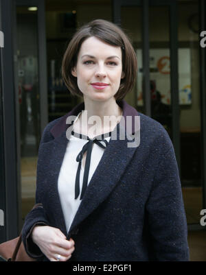 Call The Midwife star Jessica Raine seen at the BBC Radio Two studios ...