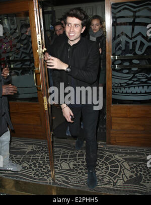 NON EXCLUSIVE: Various leaving the Groucho Club. PHOTOGRAPHER: Steve ...