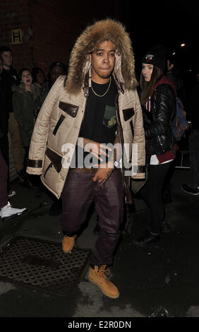 Rapper, Chipmunk leaving Shepherd's Bush after watching Rita Ora ...