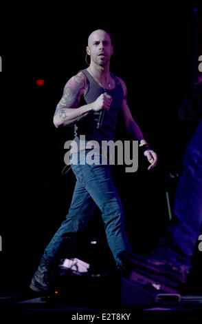 Daughtry perform live on stage at the BB&T Center Featuring: Chris ...