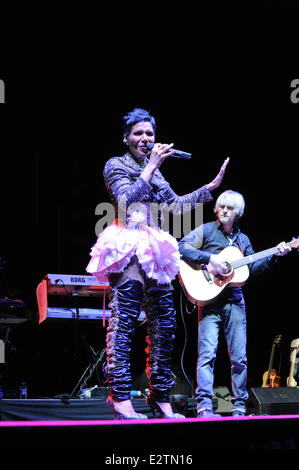 Deniece Pearson performing live in concert, while supporting The ...