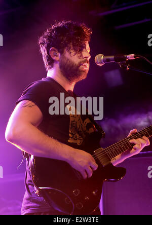 Rock band, Foals performing at Liverpool O2 Academy Featuring: Yannis ...