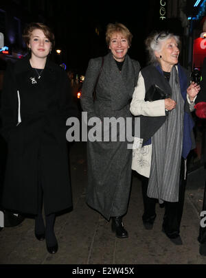 Emma Thompson with her mother Phyllida Law out and about in Soho ...