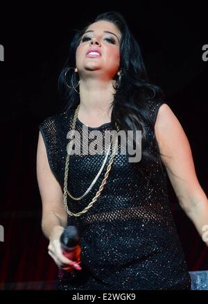 Tulisa performing live at The O2 Featuring: Tulisa Contostavlos Where ...