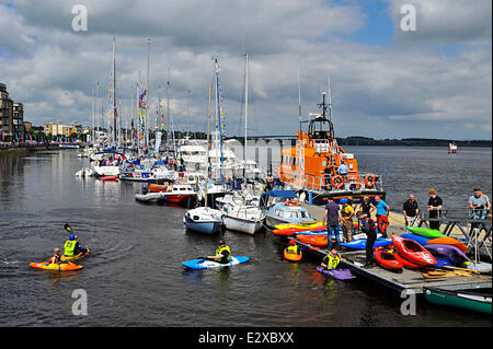 Derry, Northern Ireland. 13 June 2026. Annie Francis of United Against ...