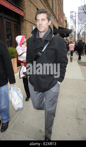 Jason Hoppy seen out and about in SoHo with his parents Robert and ...