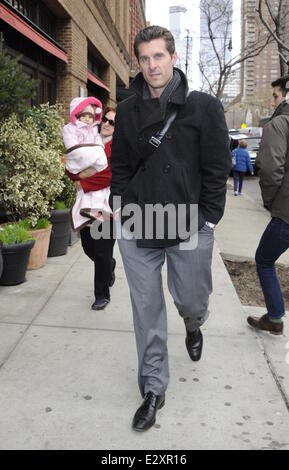 Jason Hoppy seen out and about in SoHo with his parents Robert and ...