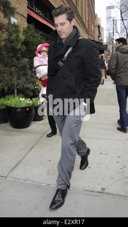 Jason Hoppy seen out and about in SoHo with his parents Robert and ...