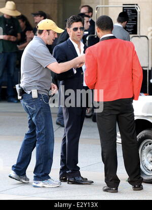 John Stamos seen taping the pilot of his new tv show 'I Am Victor' at ...