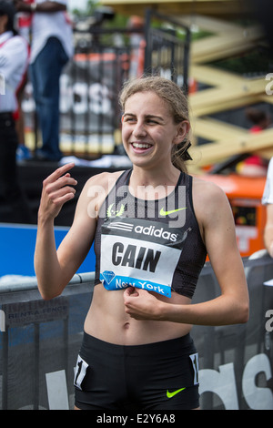 Mary Cain (USA) competing in the 800m at the 2014 Adidas Track and ...