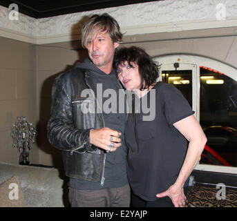 Charlie Colin, Martha Davis backstage at Saint Rocke in Hermosa Beach ...
