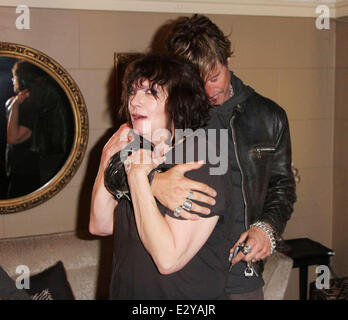 Charlie Colin, Martha Davis backstage at Saint Rocke in Hermosa Beach ...