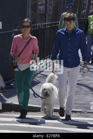 Actress Olivia Wilde and her brother Charlie Cockburn seen out walking ...