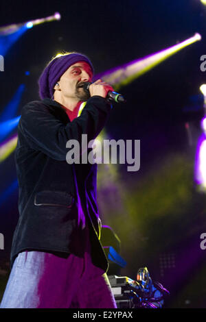 James playing a headline gig at SECC Featuring: Tim Booth - James front ...