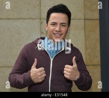 Ireland's Eurovision 2013 entry Ryan Dolan arrives at Dublin airport ...