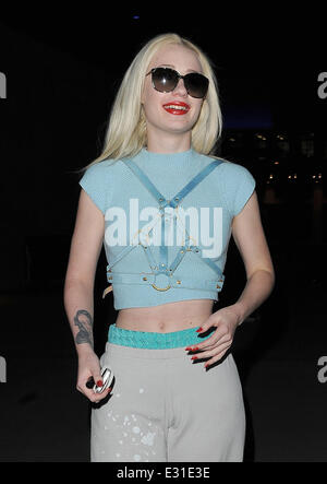 Amethyst Amelia Kelly aka Iggy Azalea leaving the Radio 1 studios on a ...