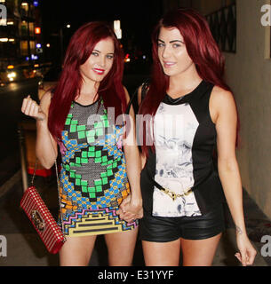The Howe Twins outside Teddy's Nightclub at the Hollywood Roosevelt ...