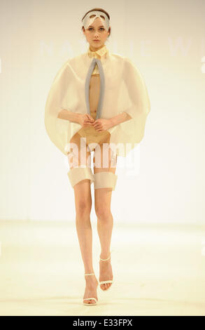 Students display their designs on the Catwalk at the Northampton ...