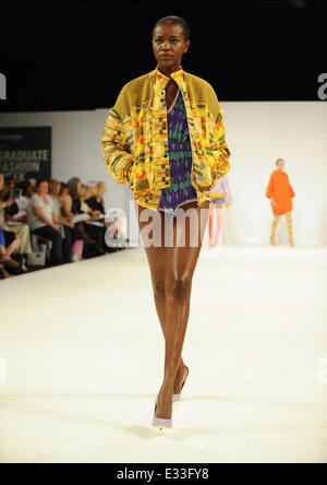 Students display their designs on the Catwalk at the Northampton ...