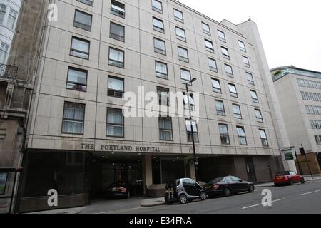 The portland Hospital in London. It is a private maternity hospital ...