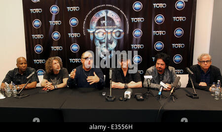 Toto attend a press conference at the Lodz Hotel Featuring: SIMON ...