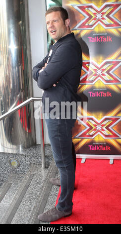 X Factor presenters arrive for auditions at the Mercure Holland House ...